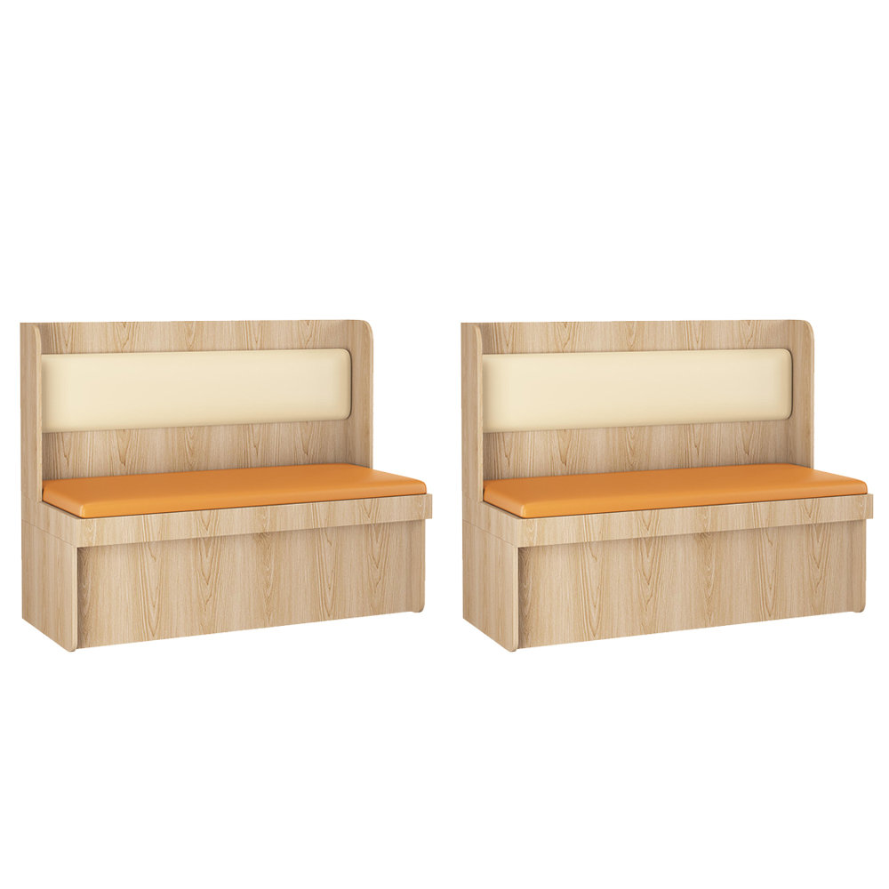 Visual card holder Fashion Light Luxury Restaurant Cafe Benches Faux ...