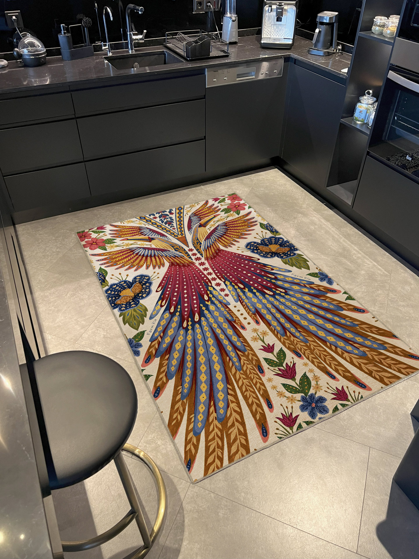 Bloomsbury Market Multi-Colored Phoenix Wings Patterned Creative Modern ...