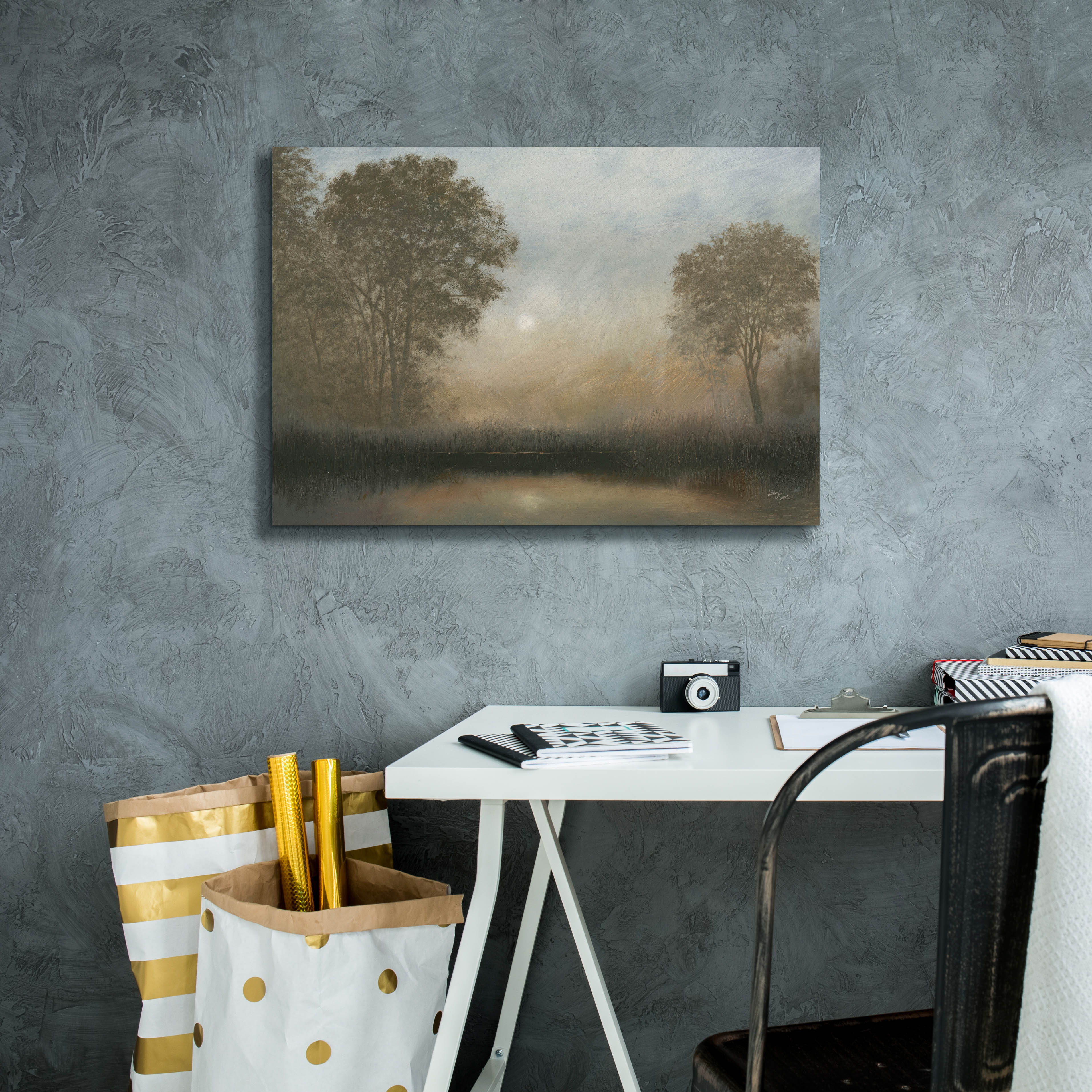 Epic Graffiti 'Moon At Dusk' by Wellington Studio Canvas Wall Art | Wayfair