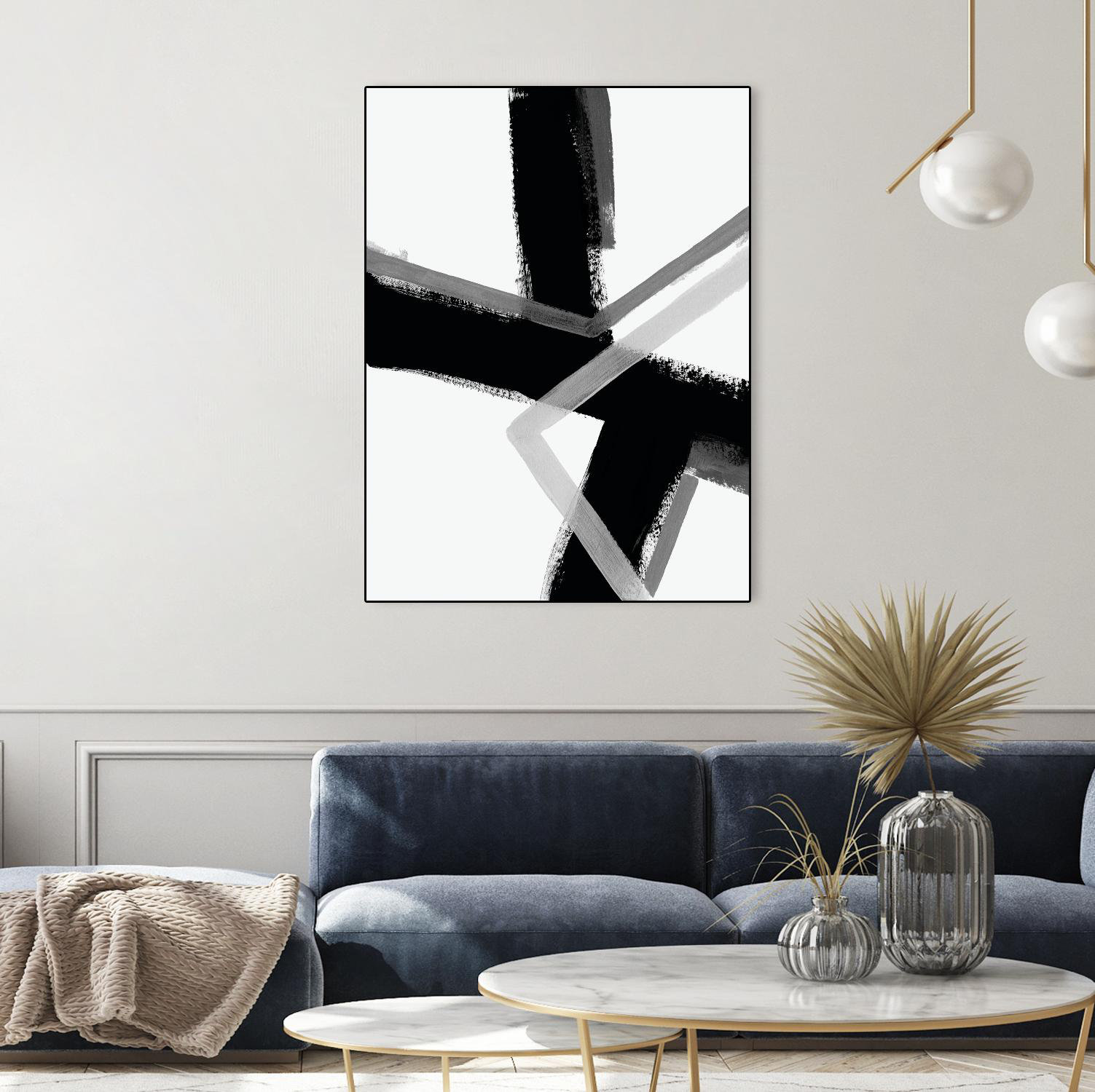 Orren Ellis Angular Pulse Iv'' Framed Canvas By Giant Art - Wayfair Canada