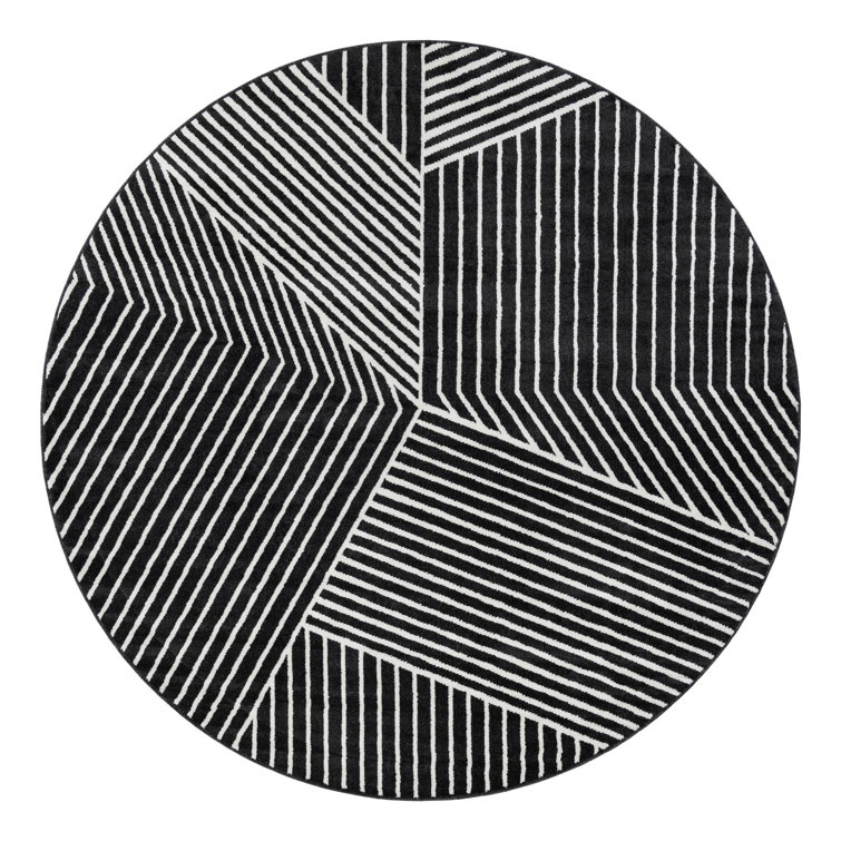 Latitude Run® Orkla Nikolis Rug Black & Reviews | Wayfair