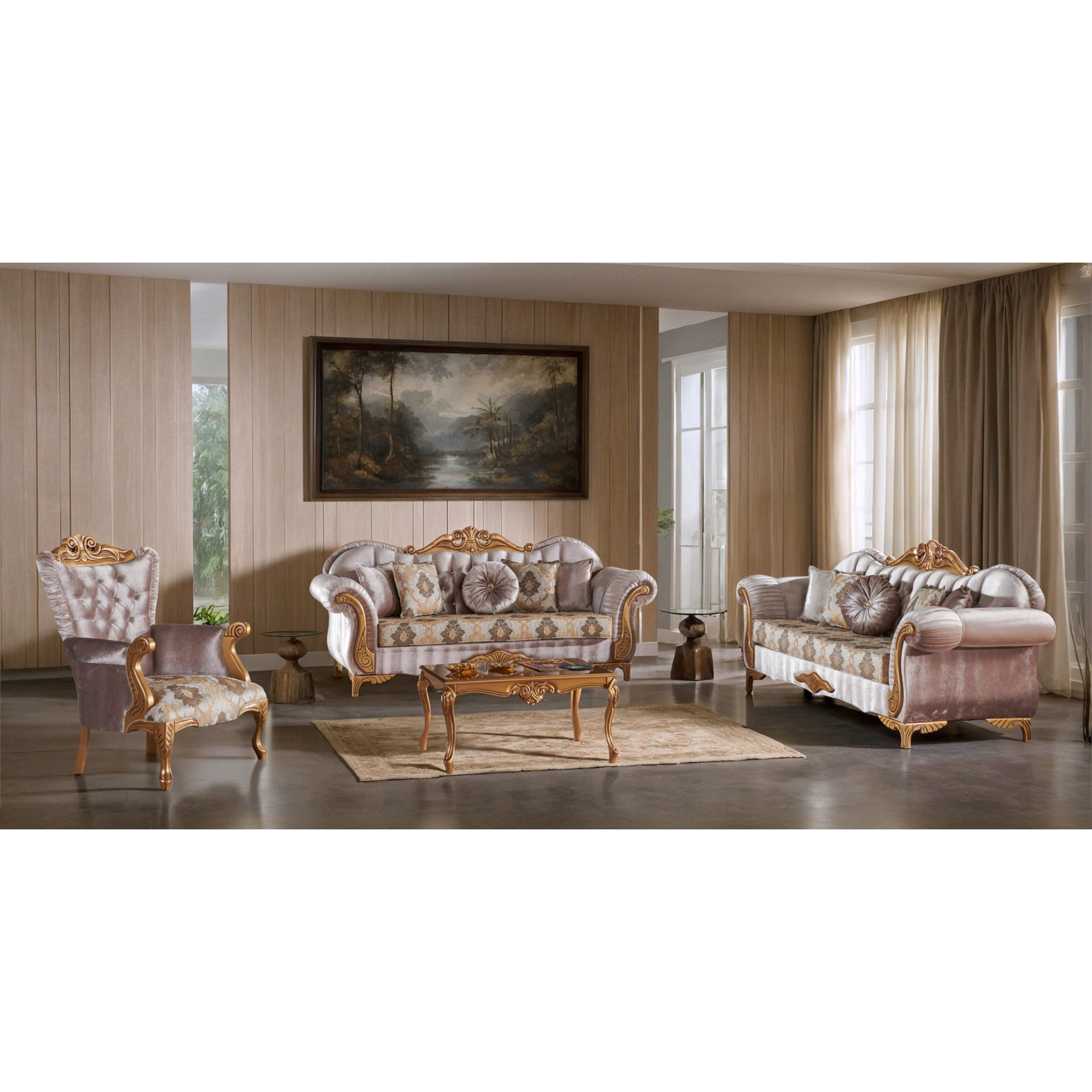 Rosdorf Park Laprad 3 - Piece Velvet Living Room Set | Wayfair