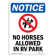 SignMission No Horses Allowed in Rv Park Sign | Wayfair