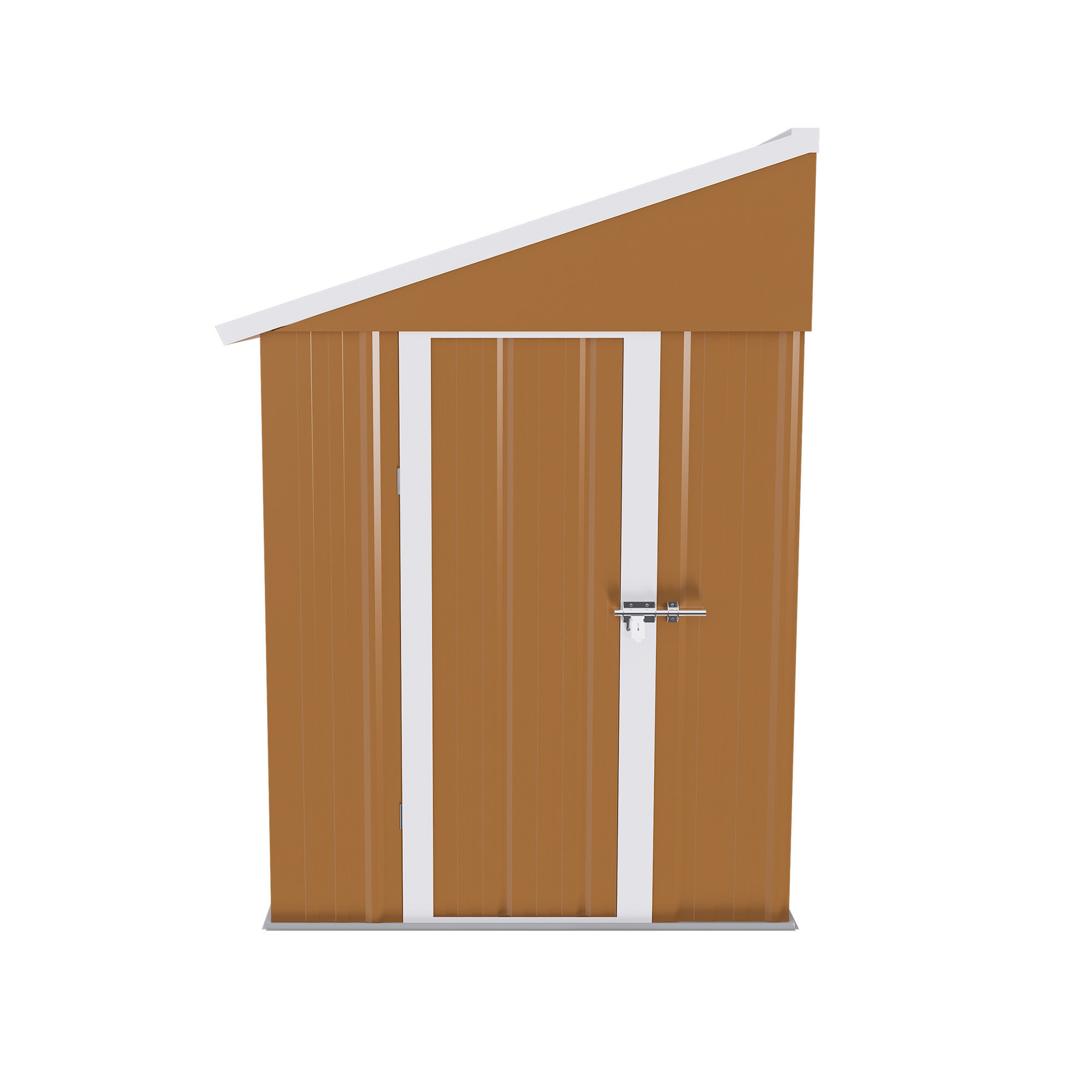Taroo Clocks 8X4 FT Heavy-Duty Metal Storage Shed With Double Doors ...