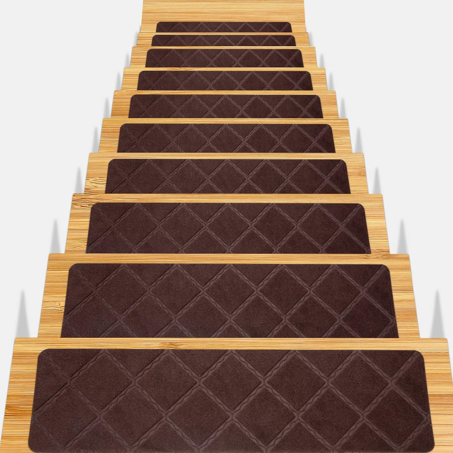 Latitude Run® Non-Slip Stair Treads For Indoor Steps, Soft Carpet Stair ...