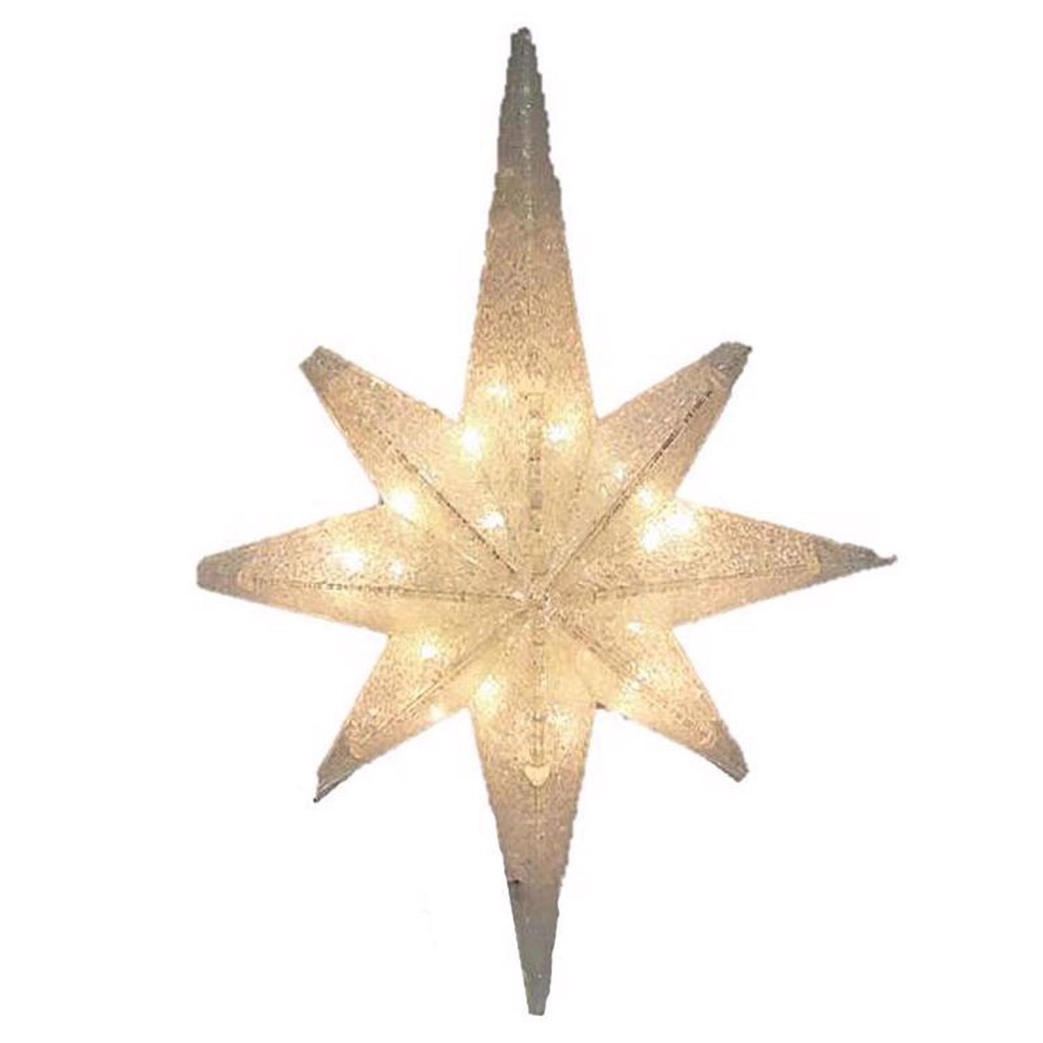 Ebern Designs LED Warm White Star Tree Topper 14 in. | Wayfair