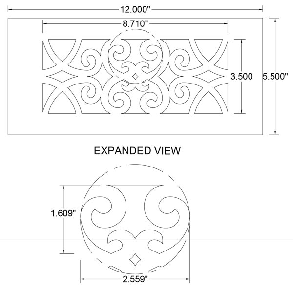 Reggio Register 4x10 (3-Pack) Low-Profile Steel Floor Vent Cover ...