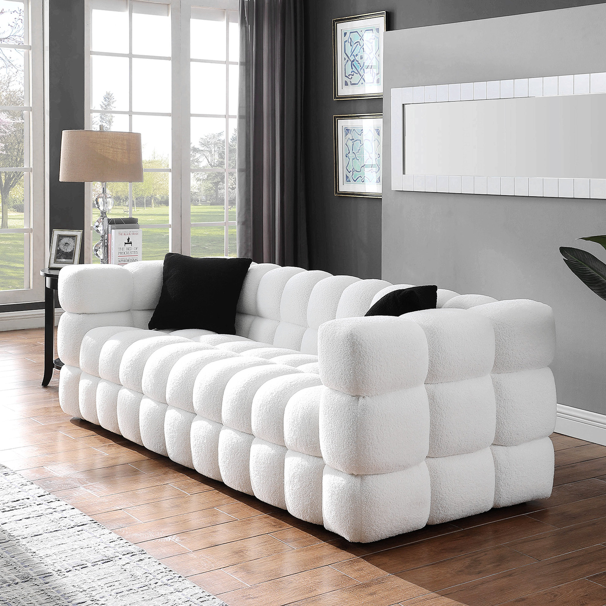 Hokku Designs 35.83" Deepth ,Human Body Structure, Marshmallow Sofa ...