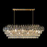 Everly Quinn Luxury Rectangular Crystal Chandelier 14 Light Dimmable ...