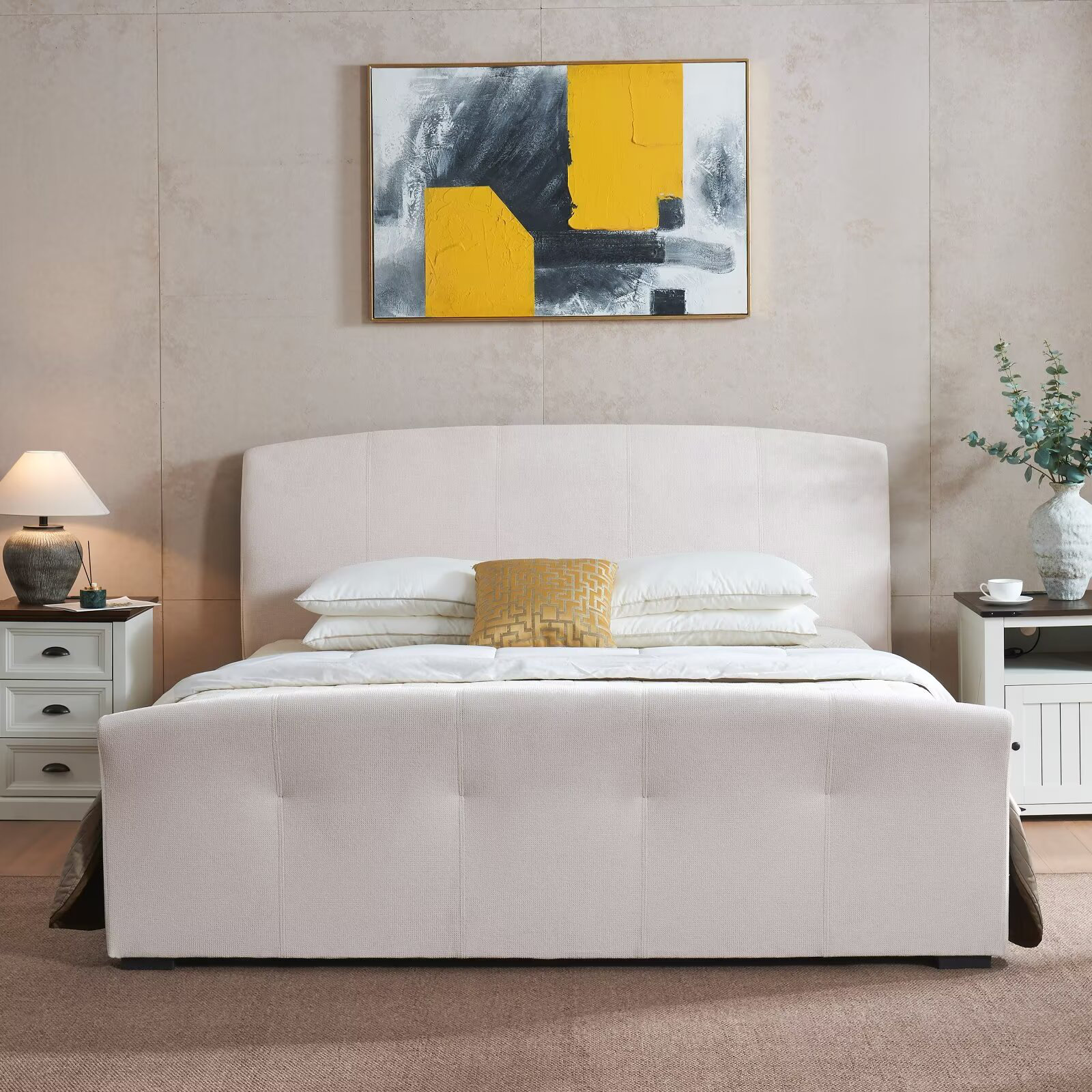 Latitude Run® Contemporary Upholstered Platform Bed With Side-Opening ...