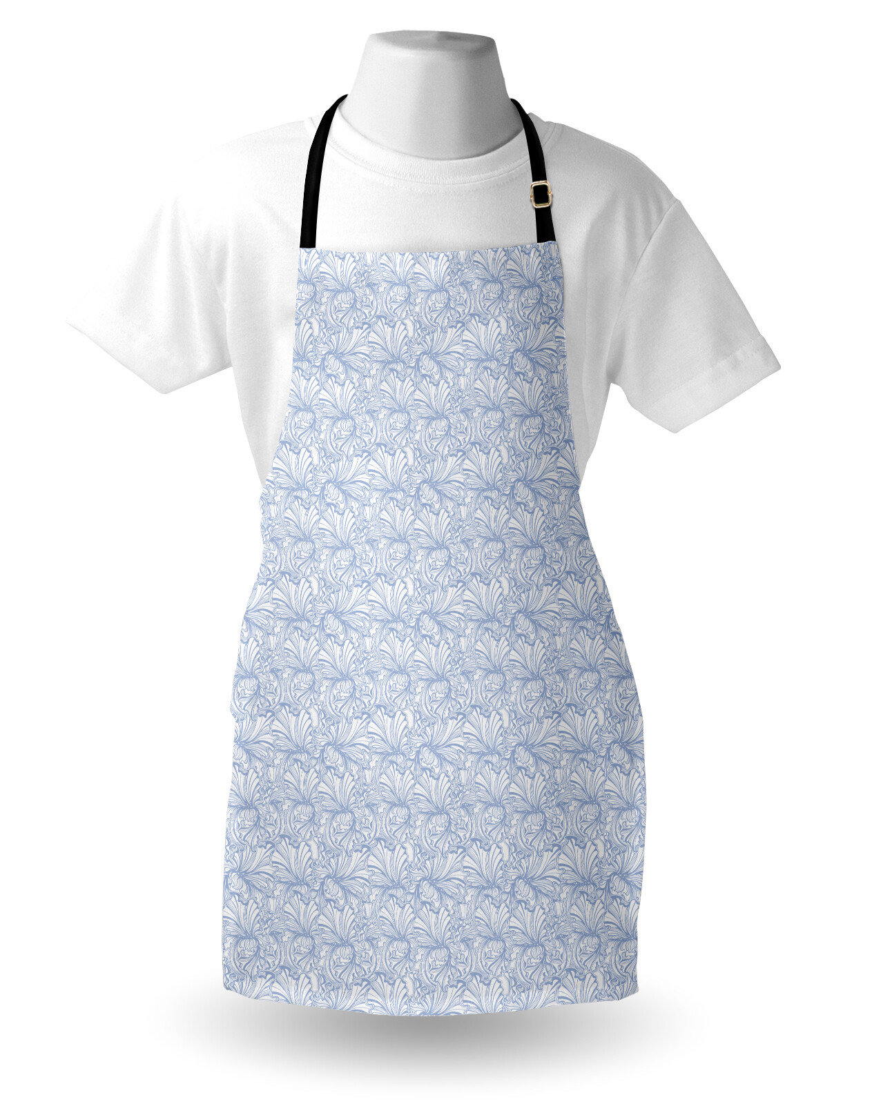 East Urban Home Art Nouveau Apron Unisex, Vintage Iris Blooms, Adult ...