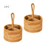 Stack man 2 Pack Rattan Round Condiment Carrier Cooking Utensil Caddy ...