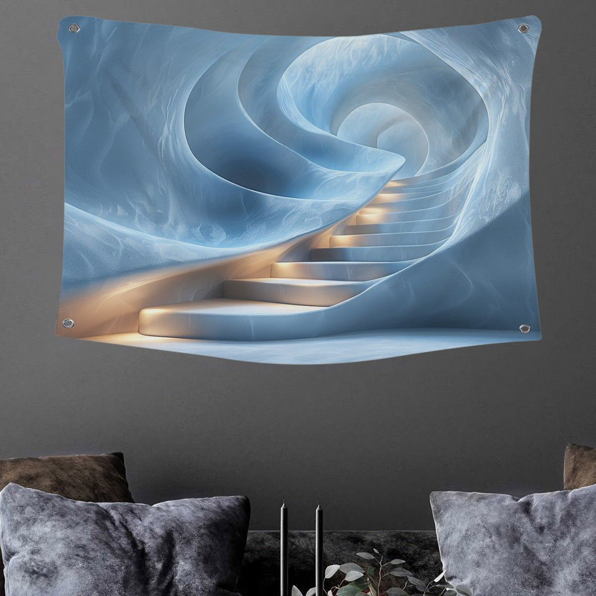 East Urban Home Ice Cave Wall Tapestry - Nature Wall Decor | Wayfair