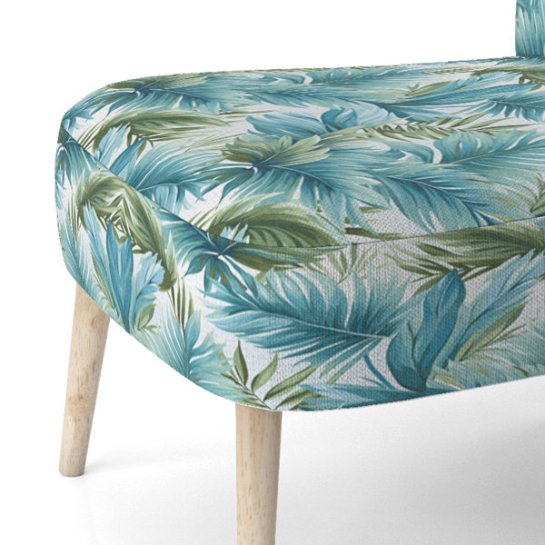 Bayou Breeze Azure And Green Canopy Tropical Pattern - Upholstered ...