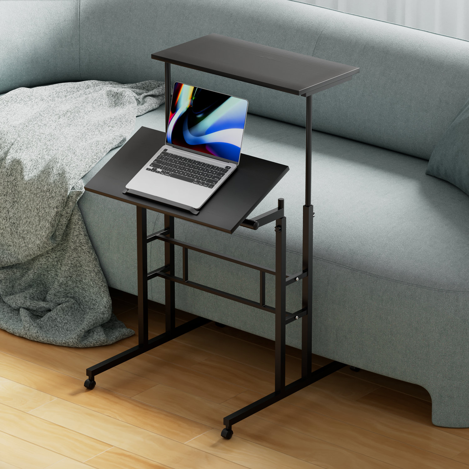 Bring Home Furniture Computer Desk with Tilting Table, Adjustable Small ...