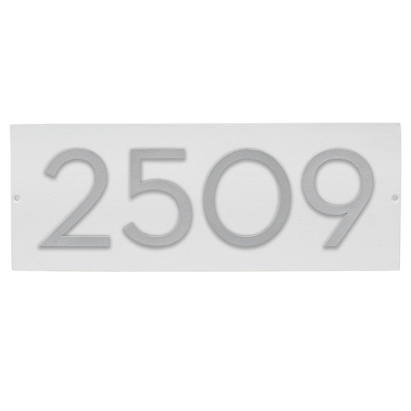 Montague Metal Products Rectangle Wall Plaque & Reviews | Wayfair