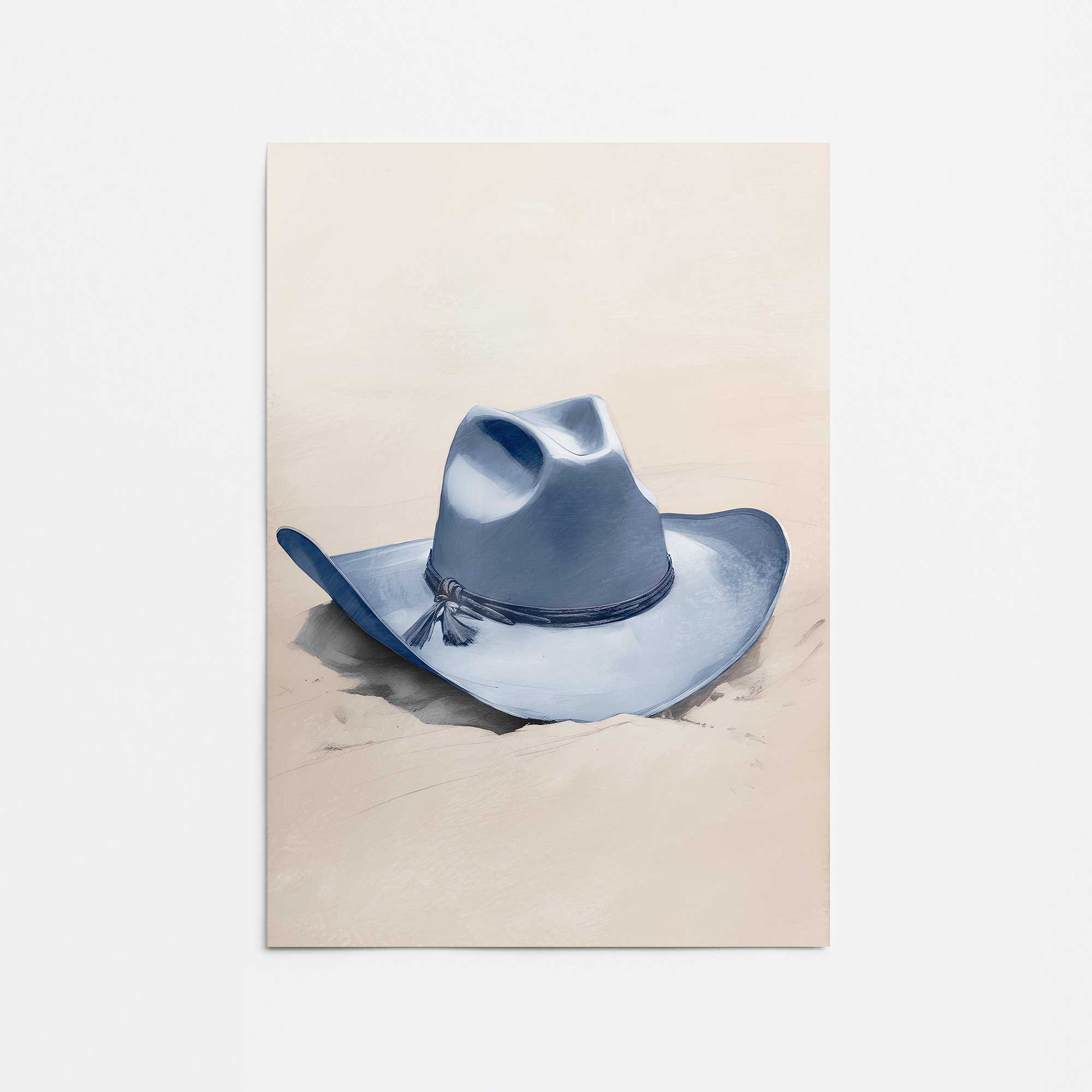 Winston Porter Cowboy Essentials in Blue II Rolled Print | Wayfair