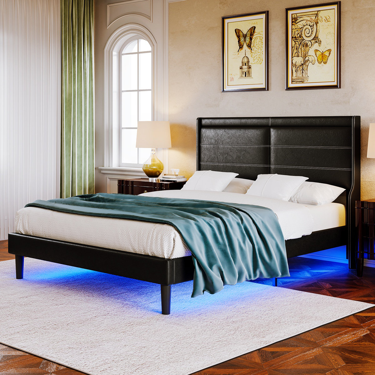 Red Barrel Studio® Kathaleen Queen Bed Frame With Headboard ...