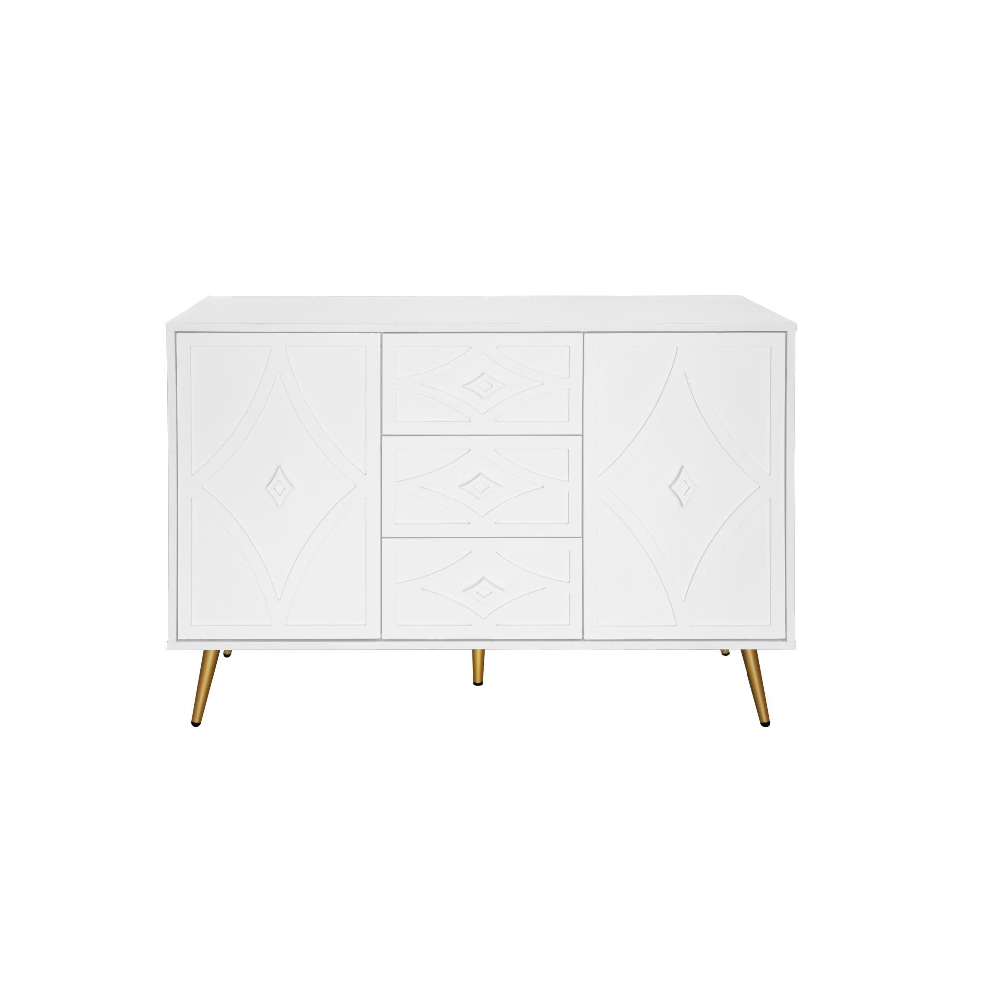 Mercer41 2 Door 3 Drawer Storage Cabinet Buffet Cabinet ,Sideboard with ...