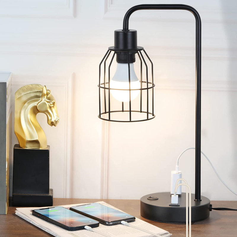 17 Stories Metal USB Desk Lamp | Wayfair