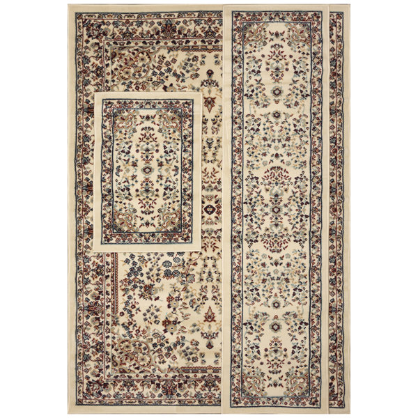 Charlton Home® Chekesha Performance Ivory Rug | Wayfair