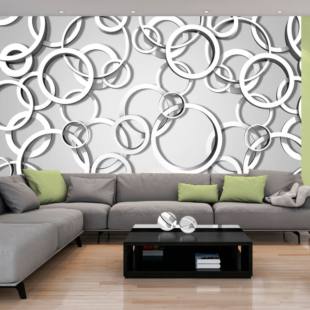 East Urban Home Vicious Circles 10'' L x 83" W Wall Mural | Wayfair