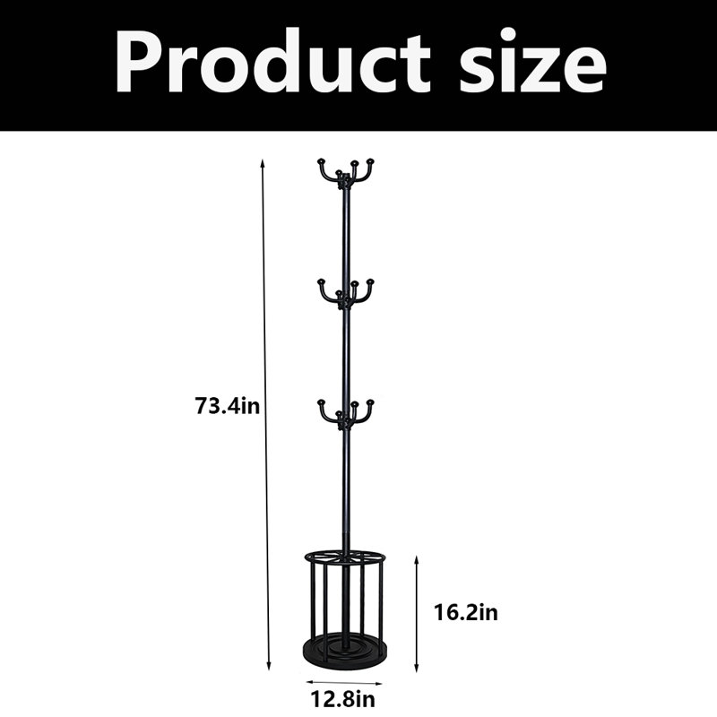 Lark Manor™ Coat Rack Freestanding,Coat Rack Stand With Umbrella Holder ...
