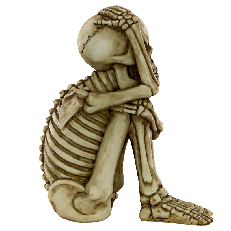 Design Toscano Bone Jangles Skeleton Sitter Figurines | Wayfair