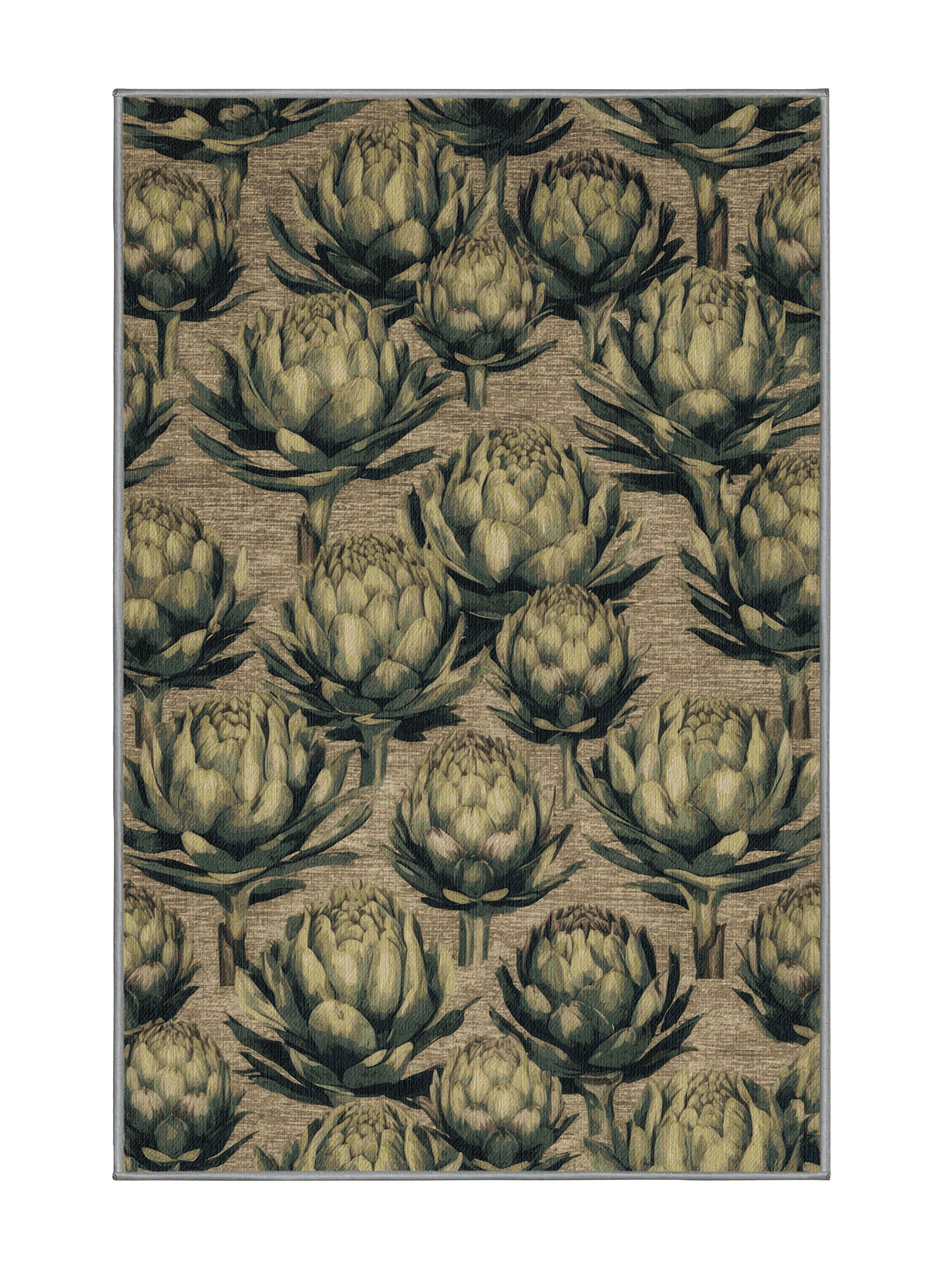 Hokku Designs Washable Globe Artichoke Vegetables Area Rug | Wayfair