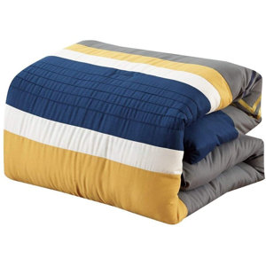 Chezmoi Collection Microfiber Modern & Contemporary 7 Piece Comforter ...