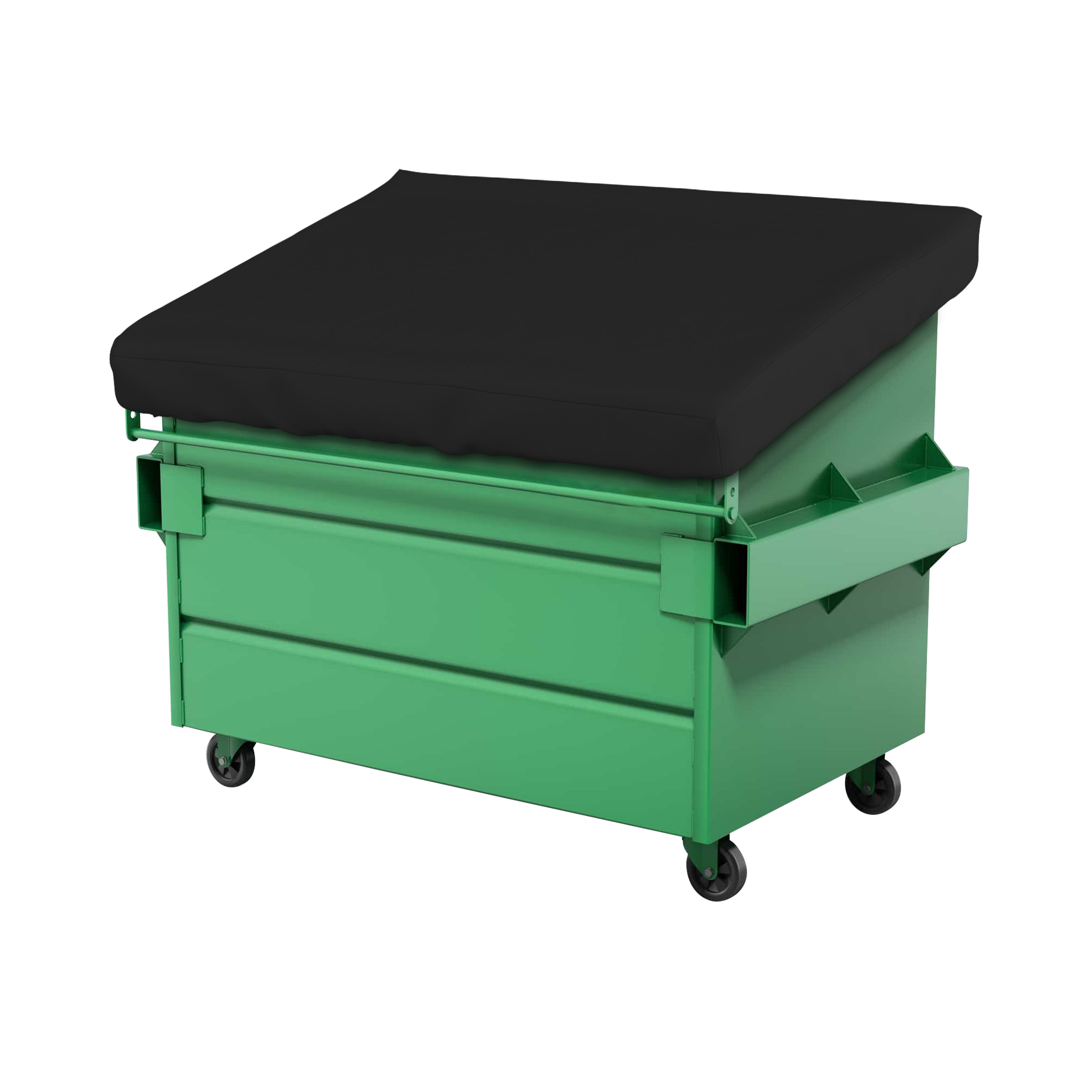 Arlmont & Co. High Density Multipurpose Outdoor Dumpster Cover, Durable ...