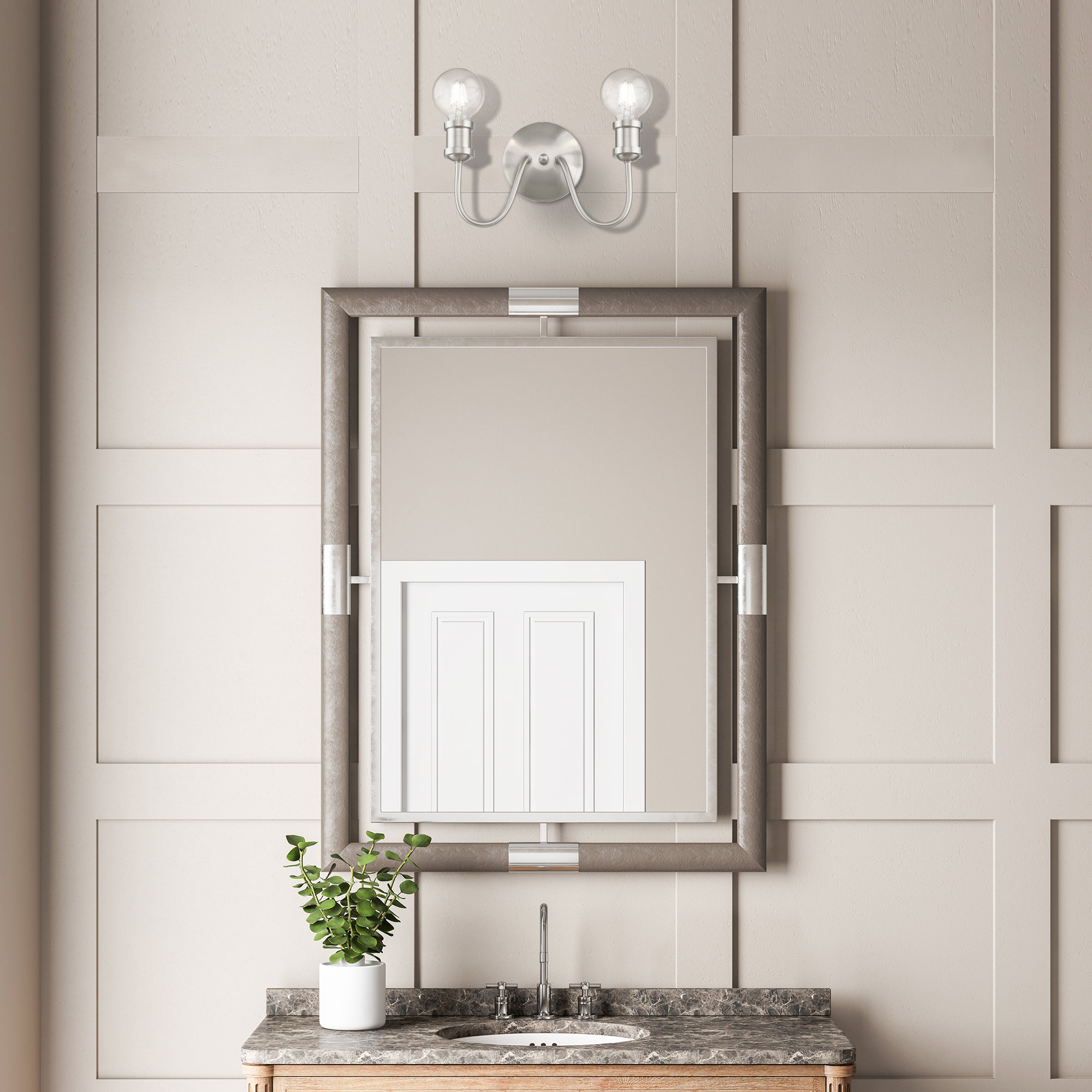 Trent Austin Design Grogan 2-Light Dimmable Vanity Light - Wayfair Canada