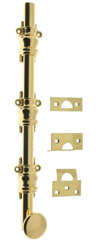 idh by St. Simons Solid Brass 12" Ornamental Bolt | Wayfair