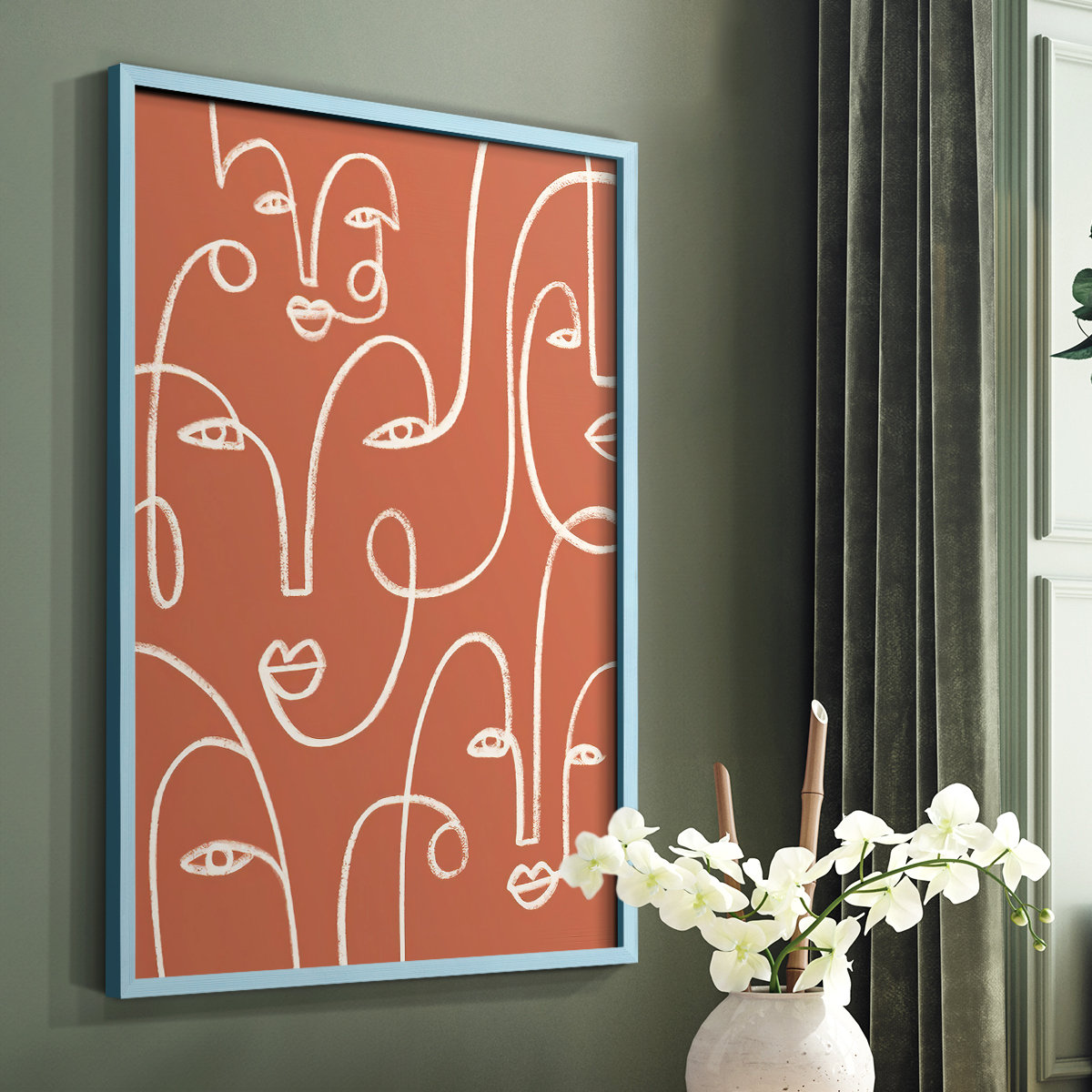 Wrought Studio™ Connected Expressions I Framed Print - Solid Wood | Wayfair