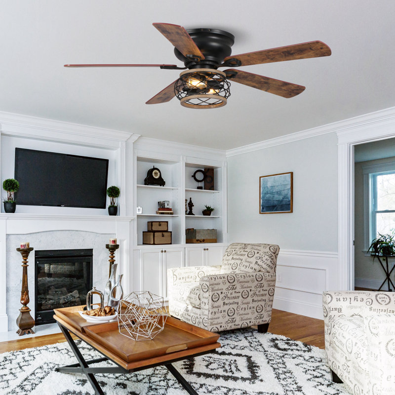 Trent Austin Design® 48" Hadiya 5 - Blade Standard Ceiling Fan with ...
