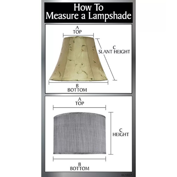 Latitude Run® 5.375" H x 4.625" W Glass Empire Ceiling Fan Fitter Shade ...