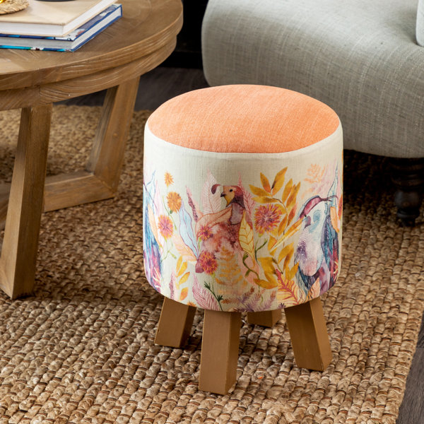 Voyage Maison Solid + Manufactured Wood Accent Stool | Wayfair.co.uk