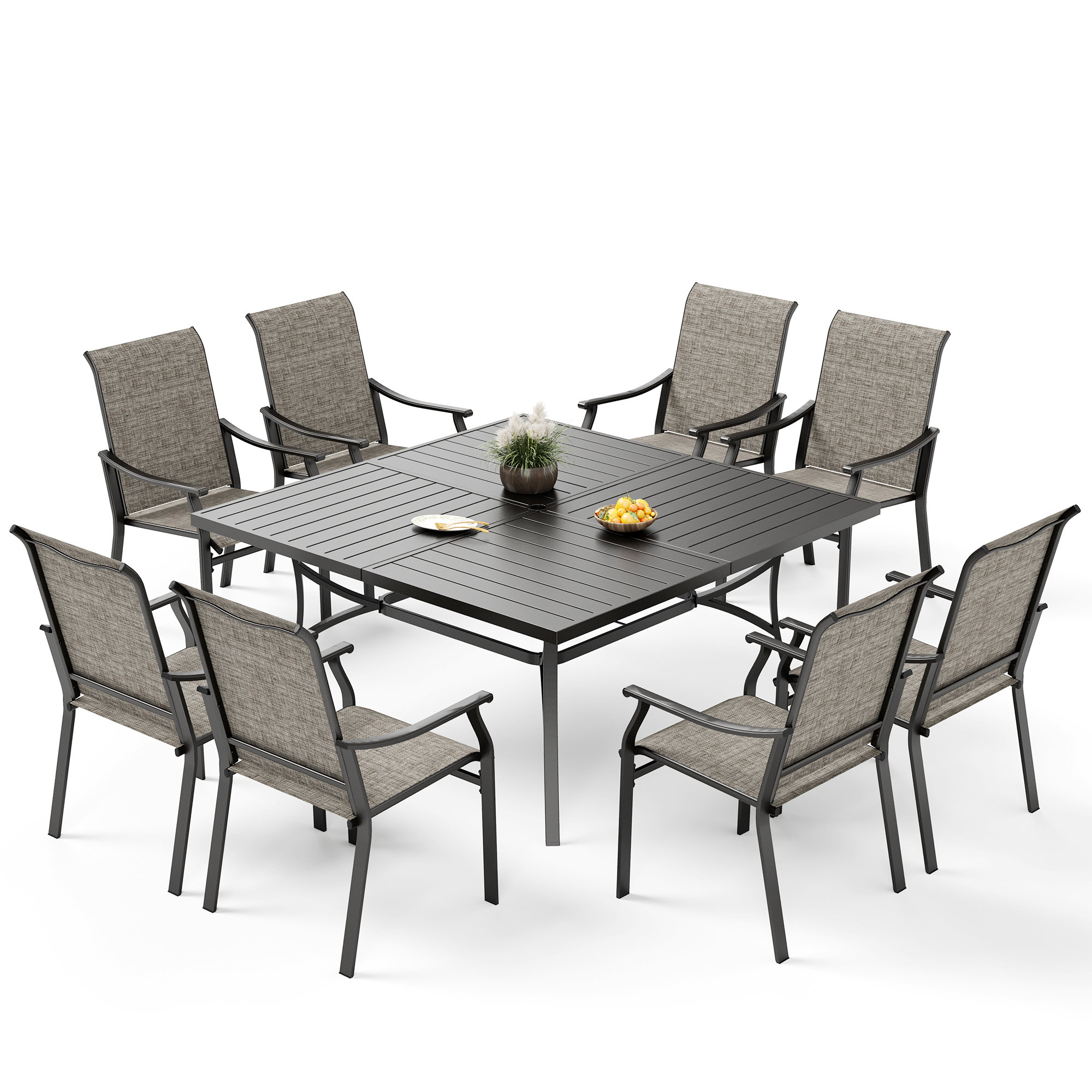 Wildon Home® Basima Rectangular 8 - Person 60" Long Dining Set ...