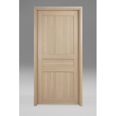 LEGNORI Modern Pre-Hung Italian Interior Door White Oak Prefinished ...
