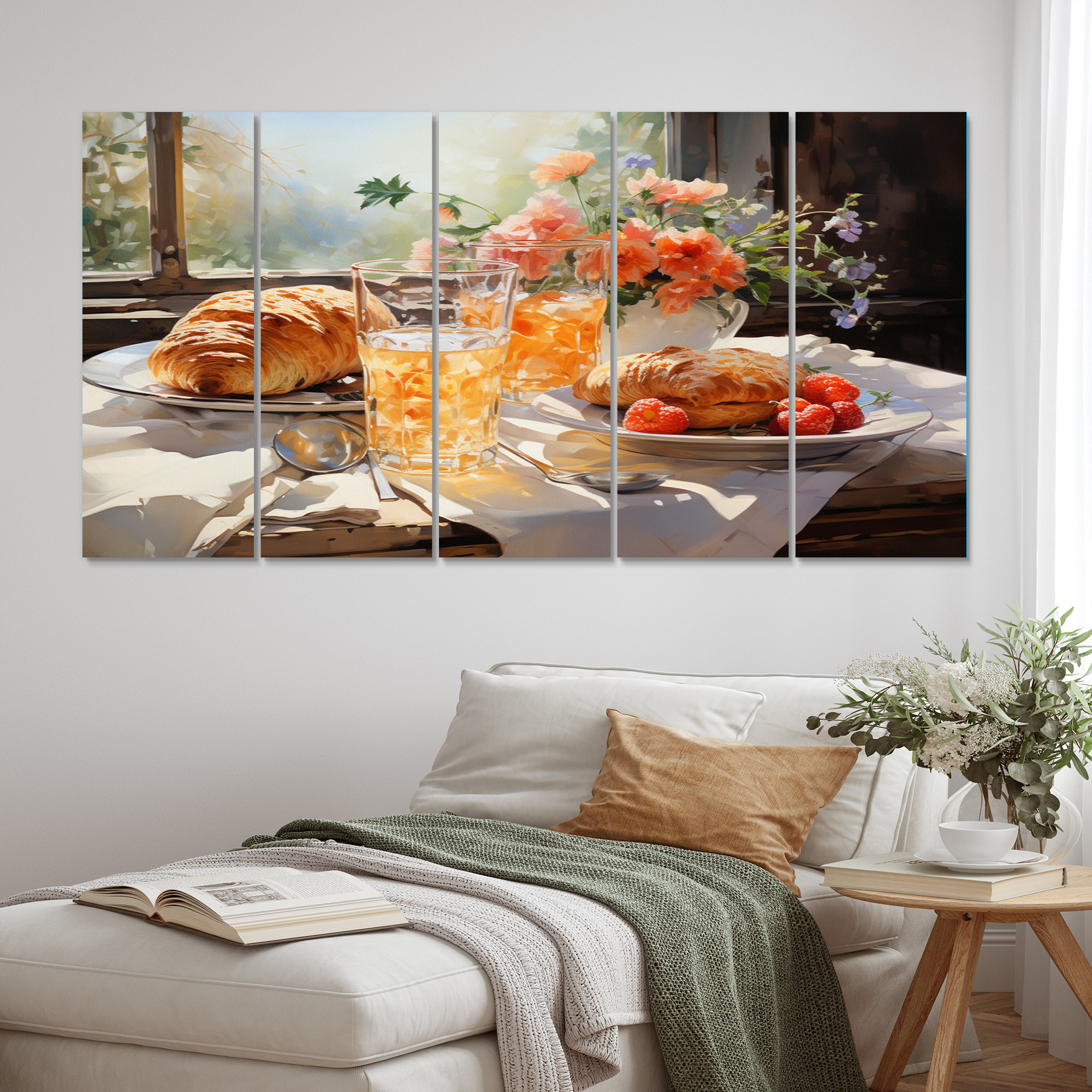 Design Art Food Breakfast Cozy II - Food & Beverage Canvas Print - 5 ...