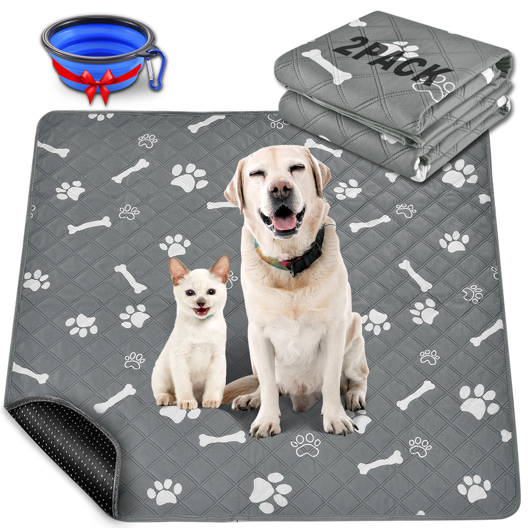 Tucker Murphy Pet™ Washable Pee Pads for Dogs, Non-Slip, Highly ...