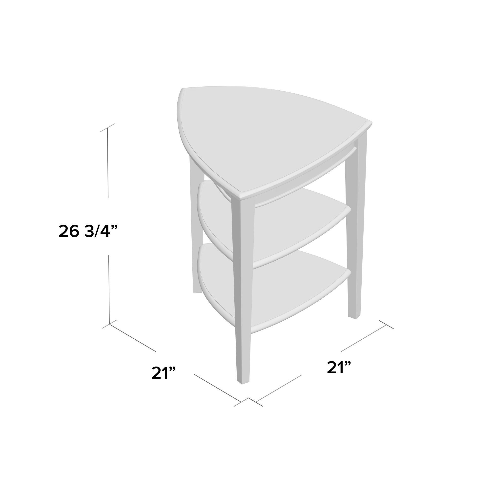 Charlton Home® Shield Solid Wood Tier Corner Table & Reviews | Wayfair
