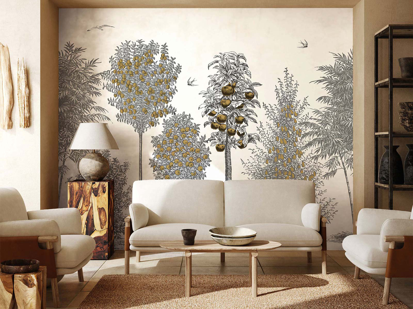 Veer Decor Orchards Pack 1 & 2 in Gold | Wayfair