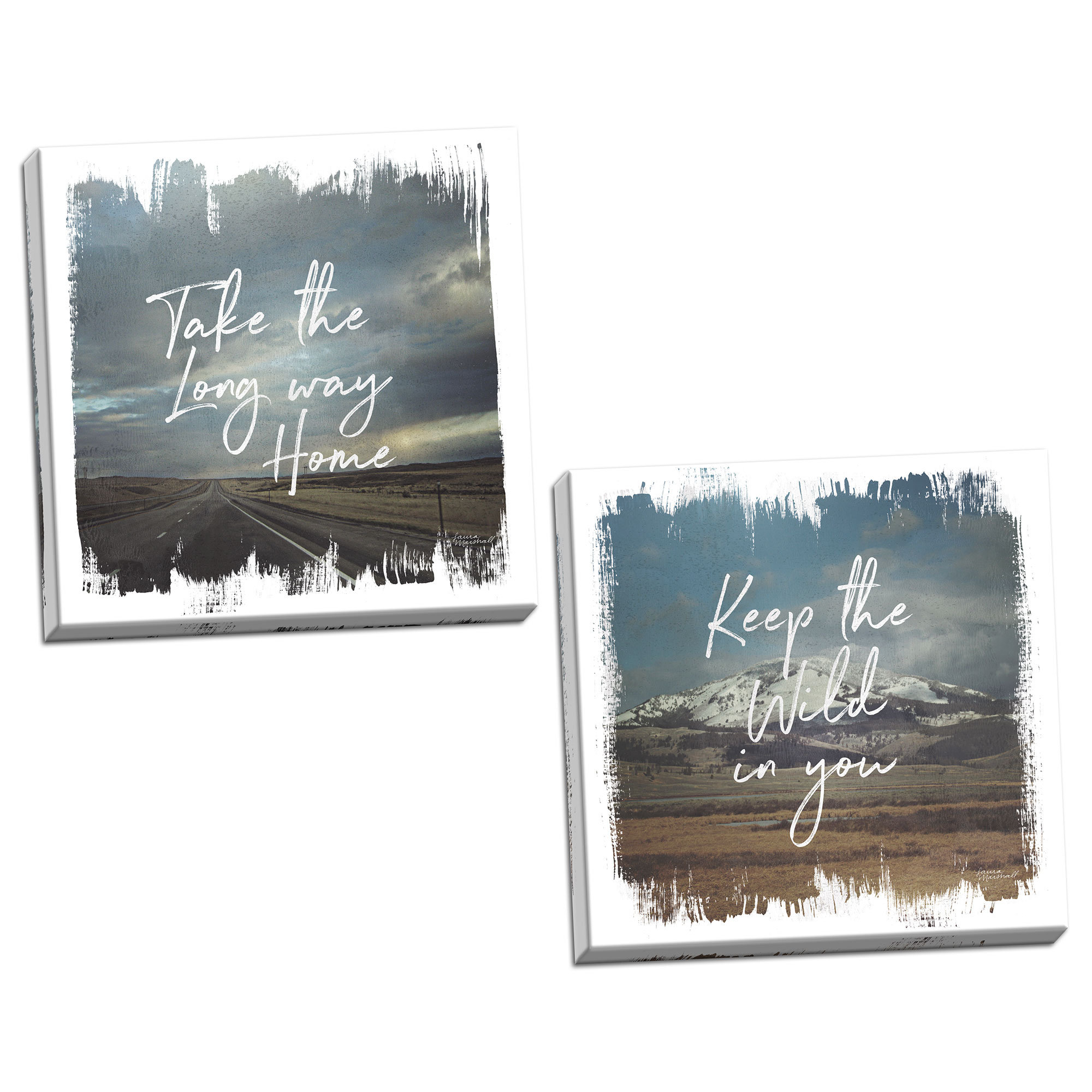 Millwood Pines 'Wild Wishes I and Wild Wishes II' 2 Piece Textual Art ...