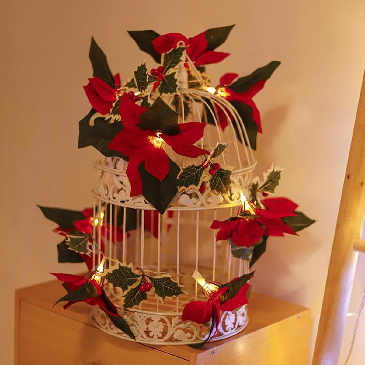 The Holiday Aisle® LED Christmas Saffron String Lights Christmas ...