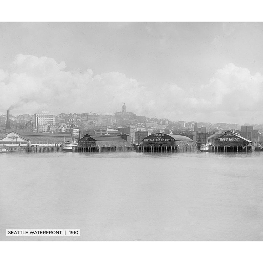 Ebern Designs Seattle Waterfront, Historic Seattle - Wrapped Canvas ...