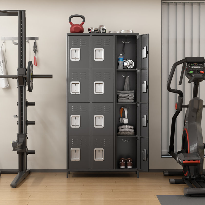 REEMOON Metal Lockers For Employees With Lock&12 Doors Metal Lockers ...