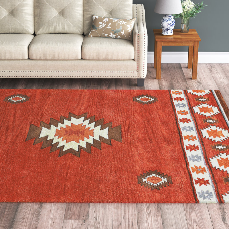 Loon Peak® Ilgonis Hand Tufted Wool Southwestern Rug & Reviews | Wayfair