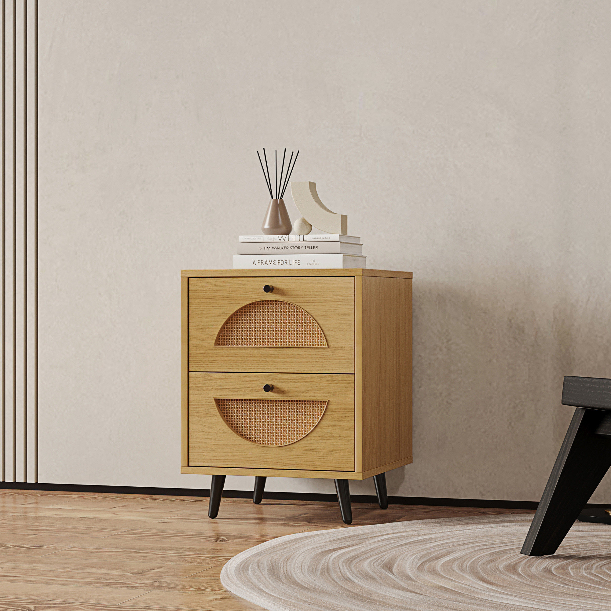 Bay Isle Home™ Rattan Restaurant Sideboard With 2 Roomy Drawers | Wayfair