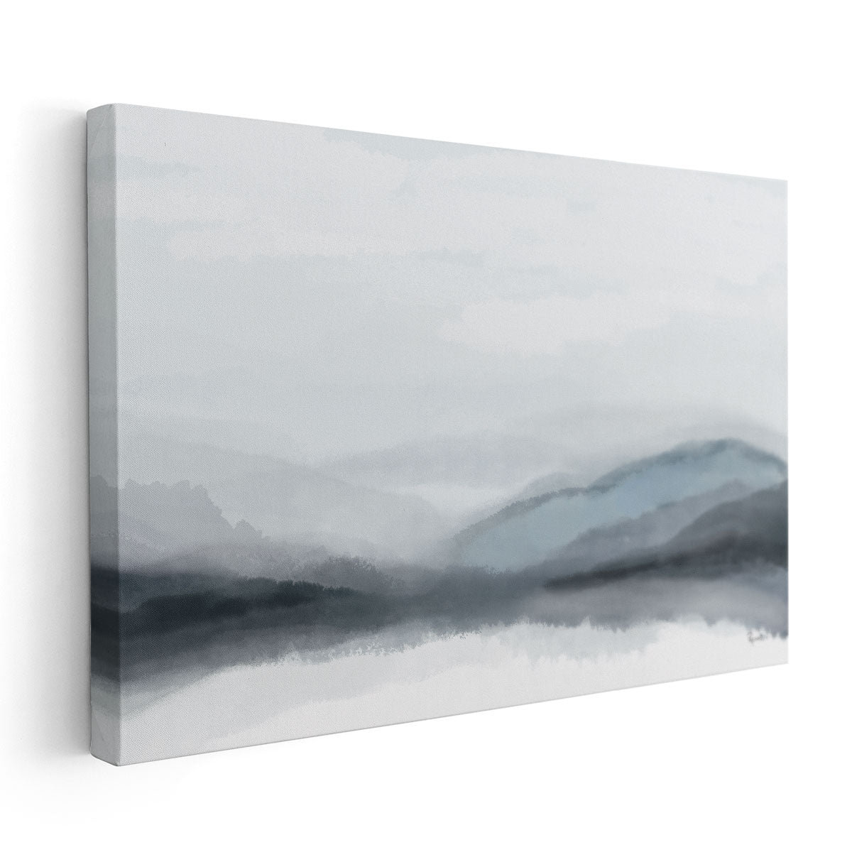 Wrought Studio™ Blue Recess - Canvas Print Wall Art | Wayfair